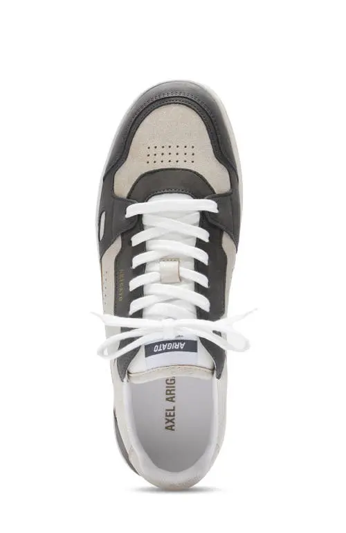 Axel Arigato Dice Lo Cracked Leather Sneakers - Beige/dark Grey