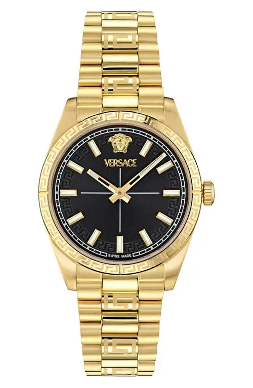 Versace Millenyium Goldtone Bracelet Watch - Ip Yellow Gold