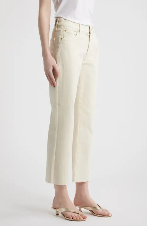 Kobi Halperin Mika High-waist Raw Hem Pants - White
