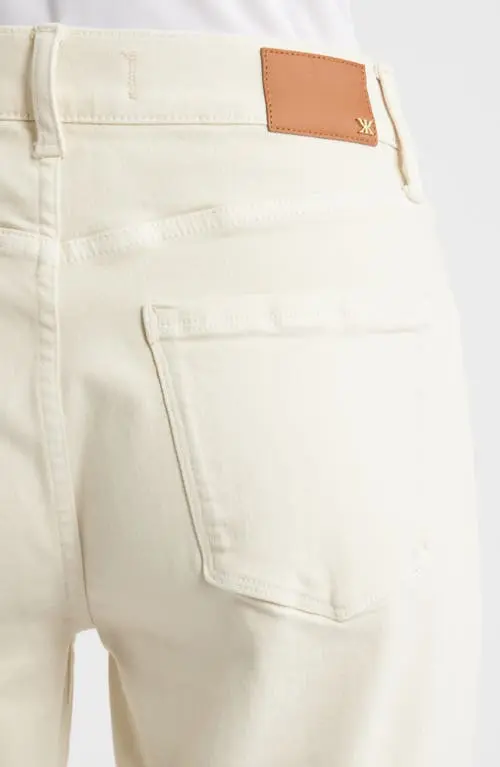 Kobi Halperin Mika High-waist Raw Hem Pants - White