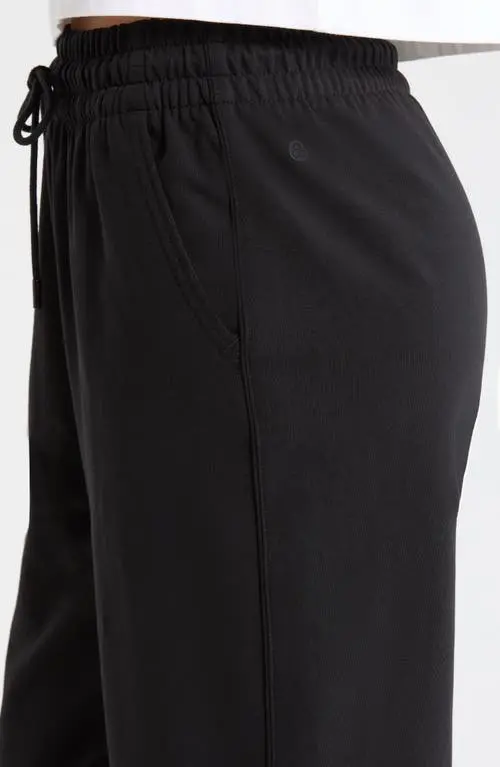 Zella Tempo Terry Ankle Pants - Black