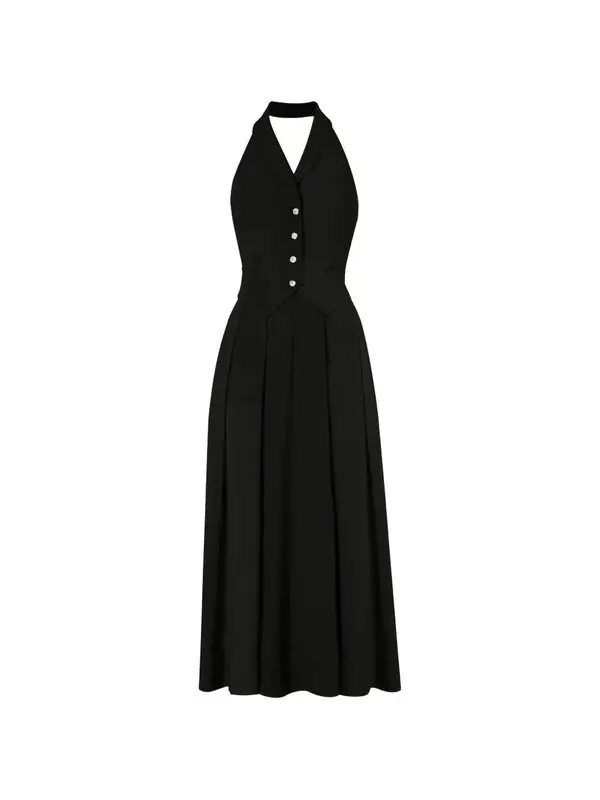 TEMPERLEY LONDON Elodie Halter Dress - Black