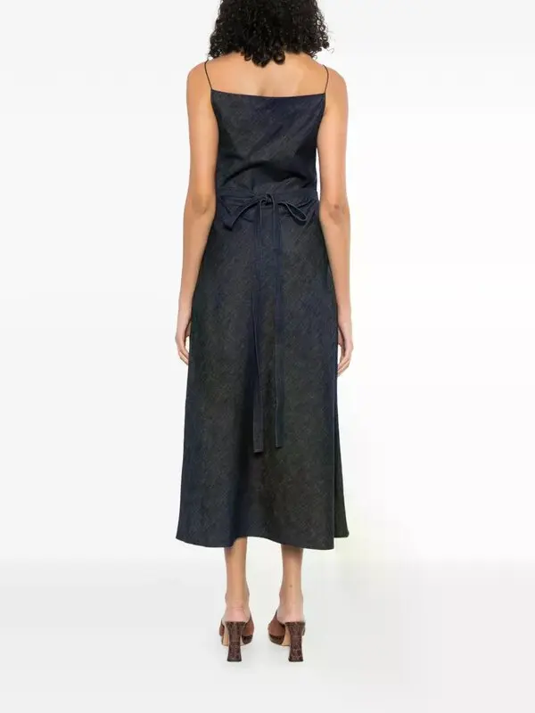 LESS Fitted Waist Slip Dress