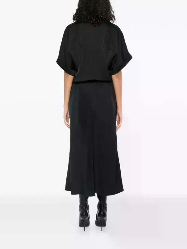 LESS V-neck Flared Dress