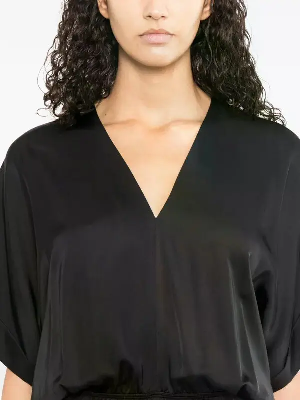 LESS V-neck Flared Dress