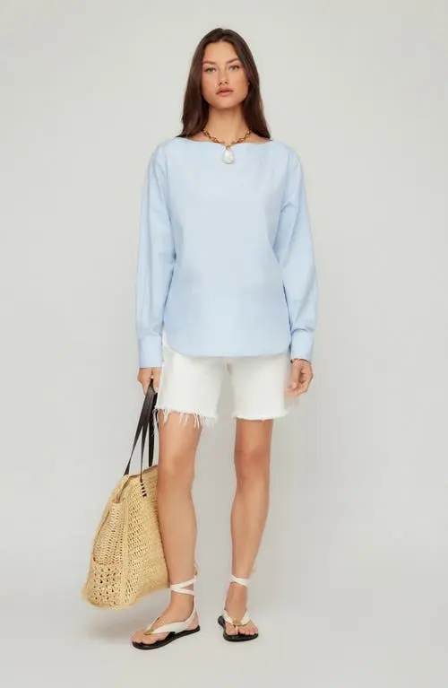 Fifteen Twenty Elyse Boat Neck Cotton Top