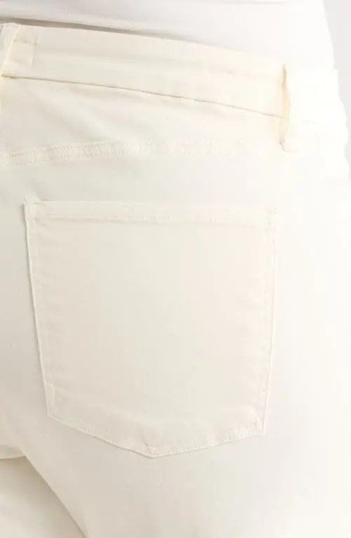 Kut From The Kloth Meg High-waist Patch Pocket Wide-leg Jeans - Ecru