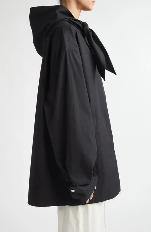 TOTEME Technical Cotton Scarf Jacket - Black