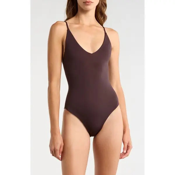 LEFT ON FRIDAY Sunday One-piece Swimsuit - Cold Brew Brown
