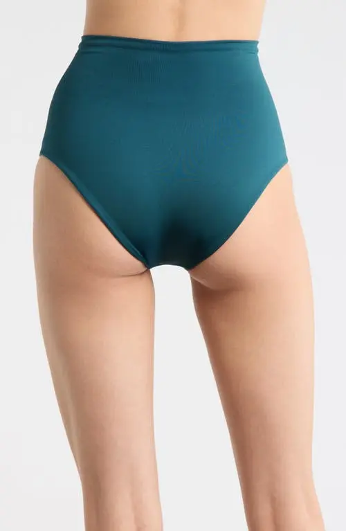 LEFT ON FRIDAY Hi Tide High Waist Bikini Bottoms - Deep End