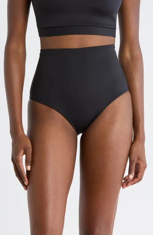 LEFT ON FRIDAY Hi Tide High Waist Bikini Bottoms - Jet