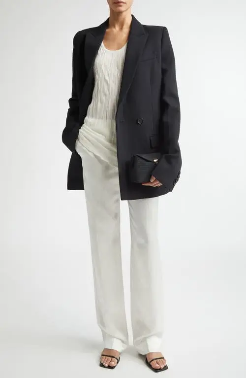 TOTEME Slim Tailored Double-breasted Blazer - Black
