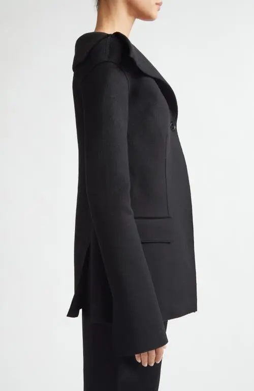 TOTEME Open Collar Wool Jacket