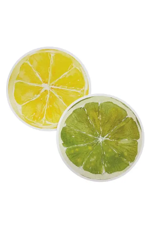 MARIPOSA Lemon & Lime Beaded Coaster Set