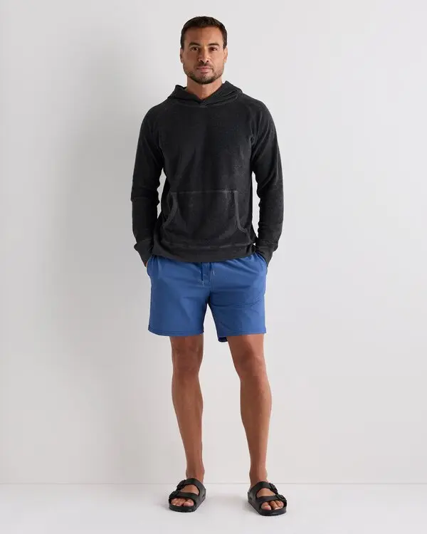Quince Terry Towel Pullover Hoodie - Charcoal