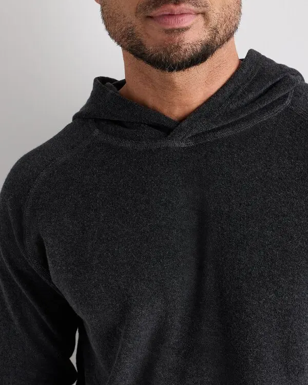 Quince Terry Towel Pullover Hoodie - Charcoal