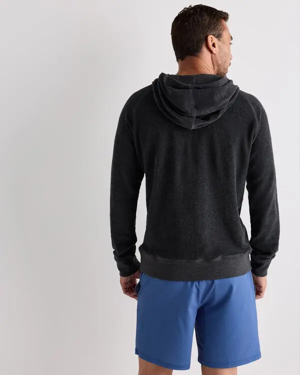 Quince Terry Towel Pullover Hoodie - Charcoal