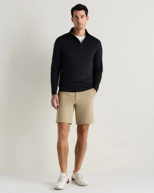 Quince Performance Golf Quarter-zip - Black