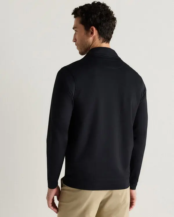 Quince Performance Golf Quarter-zip - Black