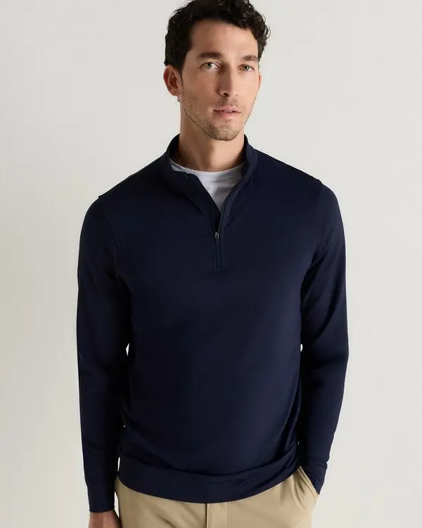 Quince Performance Golf Quarter-zip - Deep Navy