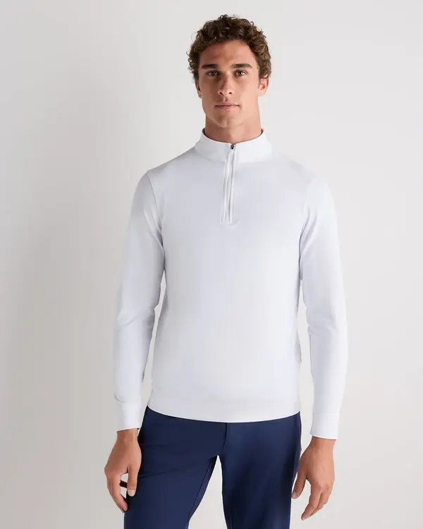 Quince Performance Golf Quarter-zip - White
