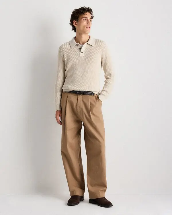 Quince Italian Leather Woven Belt - Hickory
