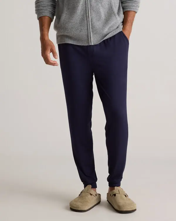 Quince Bamboo Jersey Lounge Jogger - Deep Navy
