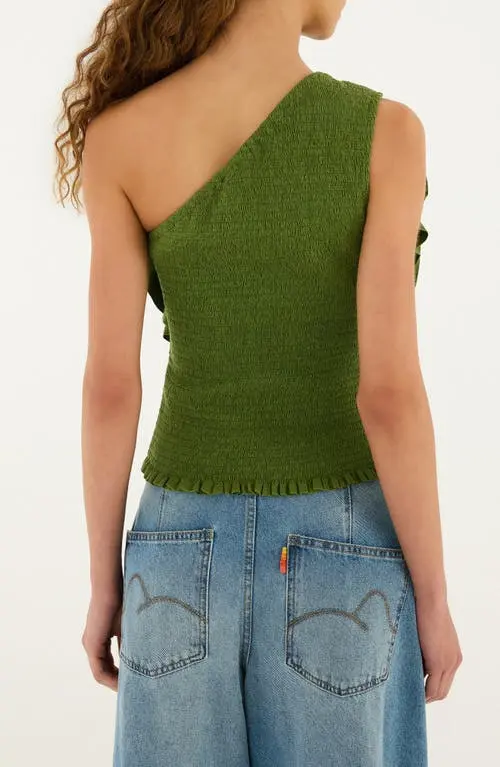 Farm Rio Floral One-shoulder Top
