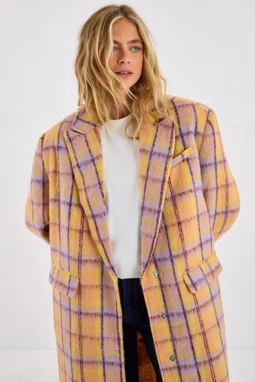 Nasty Gal Single Breasted Tailored Coat