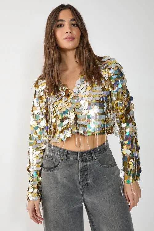 Nasty Gal Disc Tassel Jacket