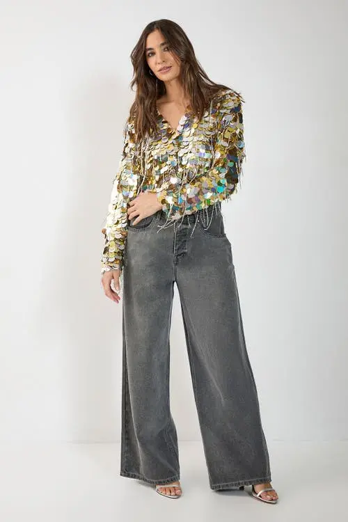 Nasty Gal Disc Tassel Jacket