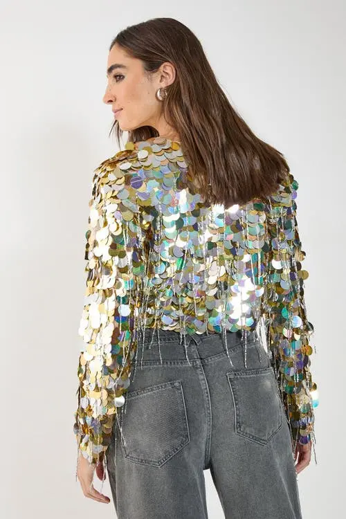Nasty Gal Disc Tassel Jacket