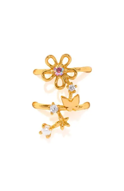 GIRLS CREW Flower Lane Single Ear Cuff Crawler - Gold