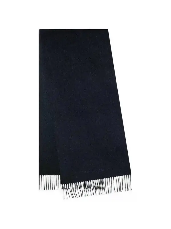 Corneliani Fringed Scarf - Blue