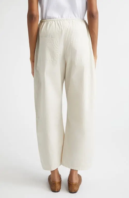 LESET Kyoto Cotton Crop Pants - Chalk