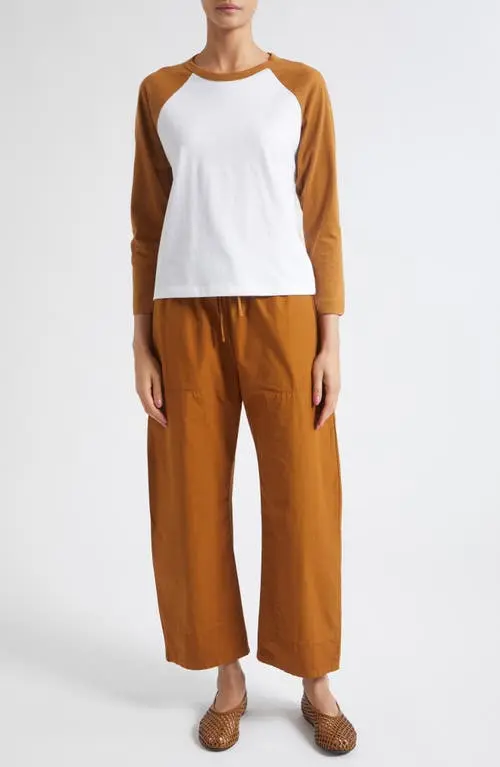 LESET Kyoto Cotton Crop Pants - Copper