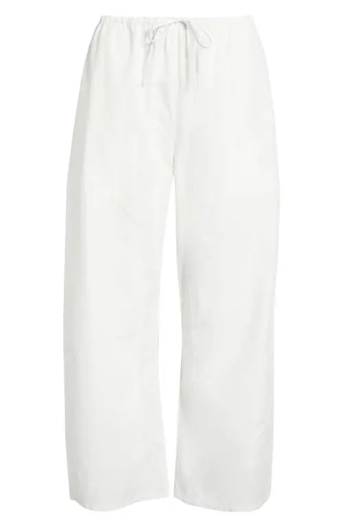 LESET Kyoto Cotton Crop Pants - Ice