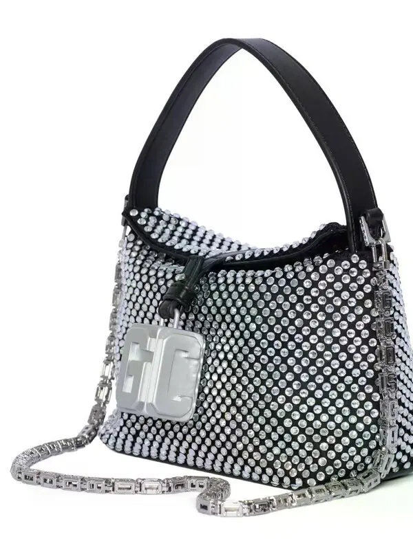 Gcds Mini Mega Comma Shoulder Bag - Silver