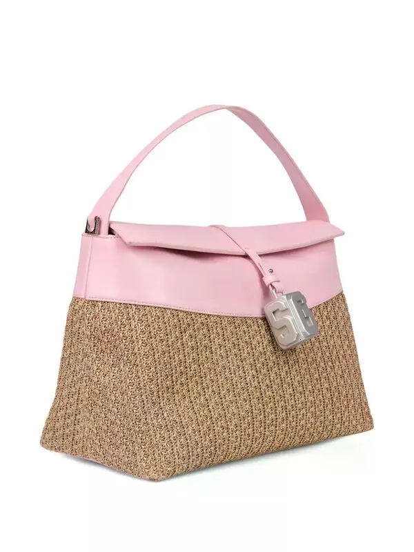 Gcds Mega Comma Shoulder Bag - Neutrals