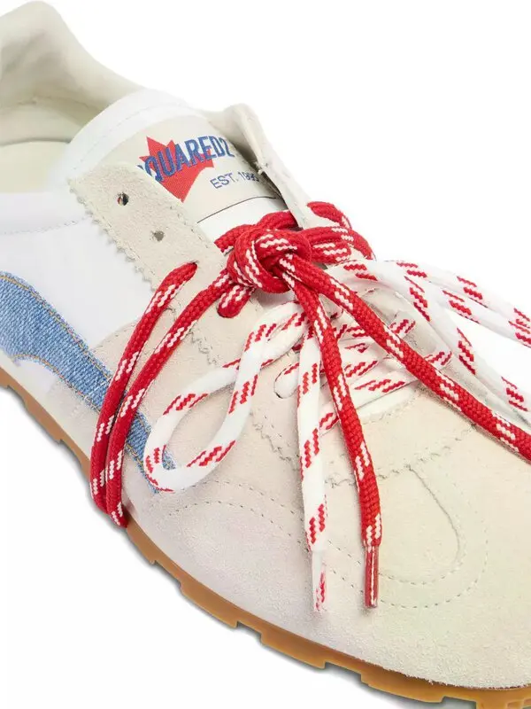Dsquared2 Dc-642 Suede And Leather Sneakers
