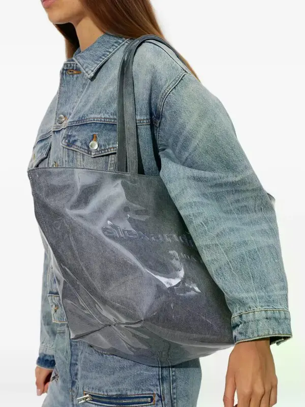 Alexander Wang Lacquered Denim Large Tote
