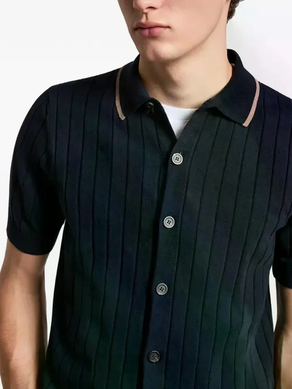 Peserico Ribbed Collared T-shirt