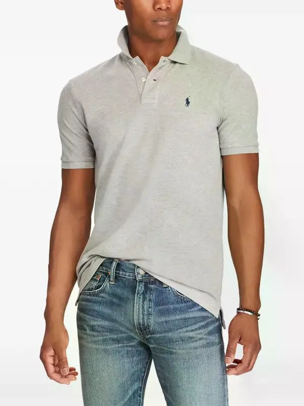 Polo Ralph Lauren Short Sleeve Logo Polo Shirt - Grey