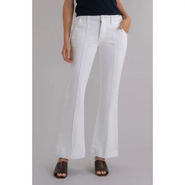 Kut From The Kloth Stella High-waist Flare Pants - Optic White