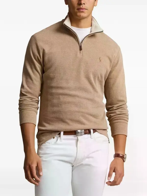 Polo Ralph Lauren Zipped Sweater - Brown