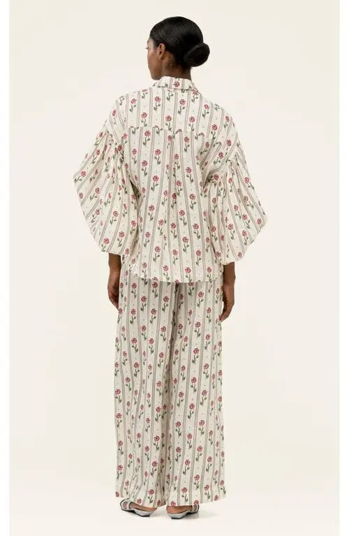Agua Bendita Tota Quebrada Linen Trousers - Multi