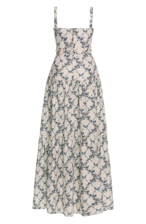 Agua Bendita Lima Gloriosa Maxi Dress