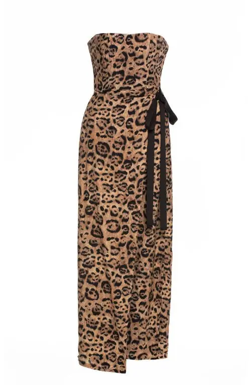 Agua Bendita Cinefila Jaguar Maxi Dress - Multi