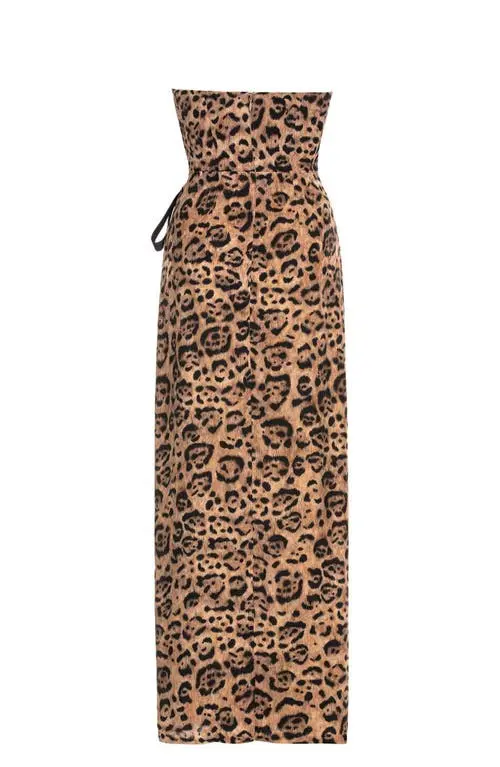 Agua Bendita Cinefila Jaguar Maxi Dress - Multi