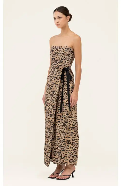 Agua Bendita Cinefila Jaguar Maxi Dress - Multi